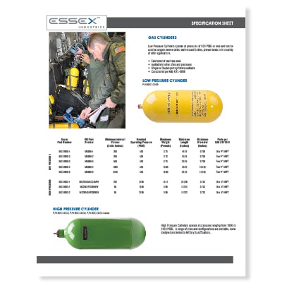 Specification Sheets - Essex Industries